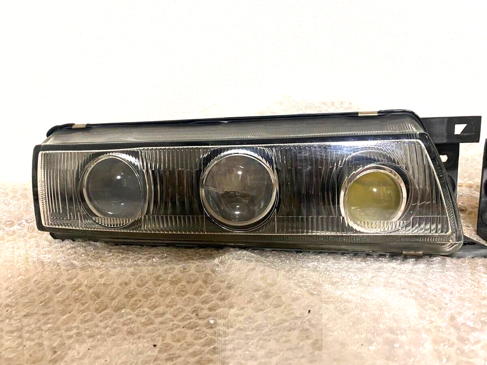 Nissan SILVIA S13 Genuine Pair Triple Projector Headlight Lights Lamps ...