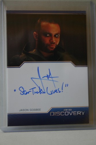 STAR TREK DISCOVERY Season 4 Auto Autograph JASON GOSBEE inscription ...