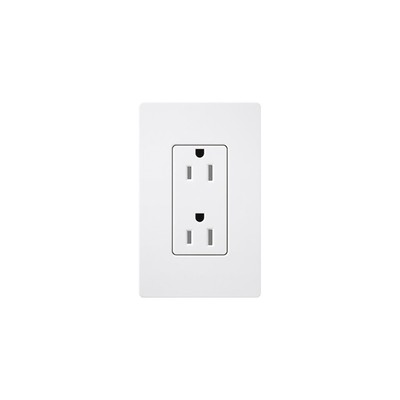 Lutron Satin Colors 15 Amp Tamper-Resistant Duplex Receptacle - Snow | eBay