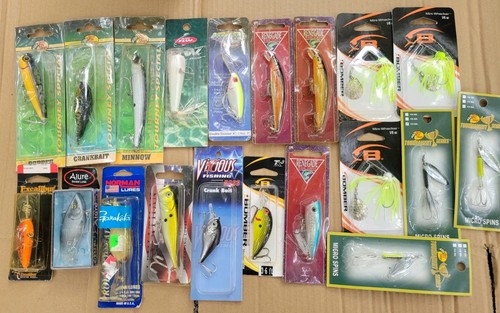Fishing Lures Mixed Assortment HUGE Lot Of 20, ALL Brand New Factory ...
