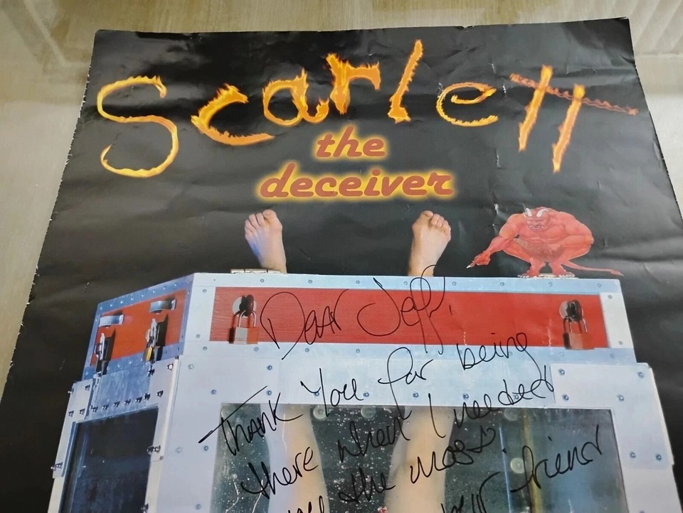 Circus Poster Signed - Sideshow Magic: Scarlett The Deceiver 18" x 36 ...