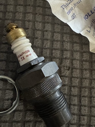 Four NOS Champion 3X Spark Plugs Model A Model B 4 Cylinder Banger Hot ...