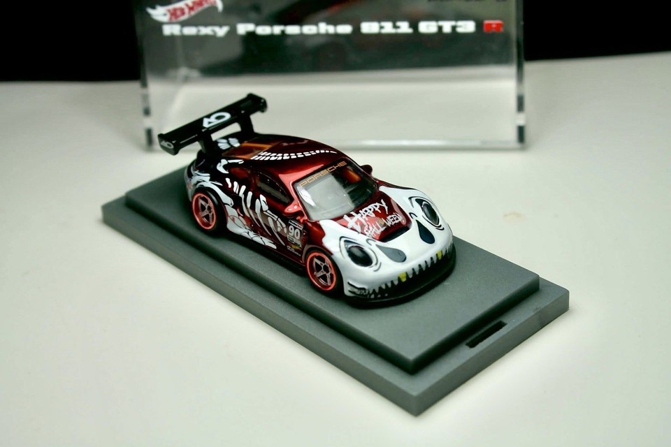 Hot Wheels Rexy Porsche 911 GT3 R (992) Red Spectraflame CUSTOM MADE ...