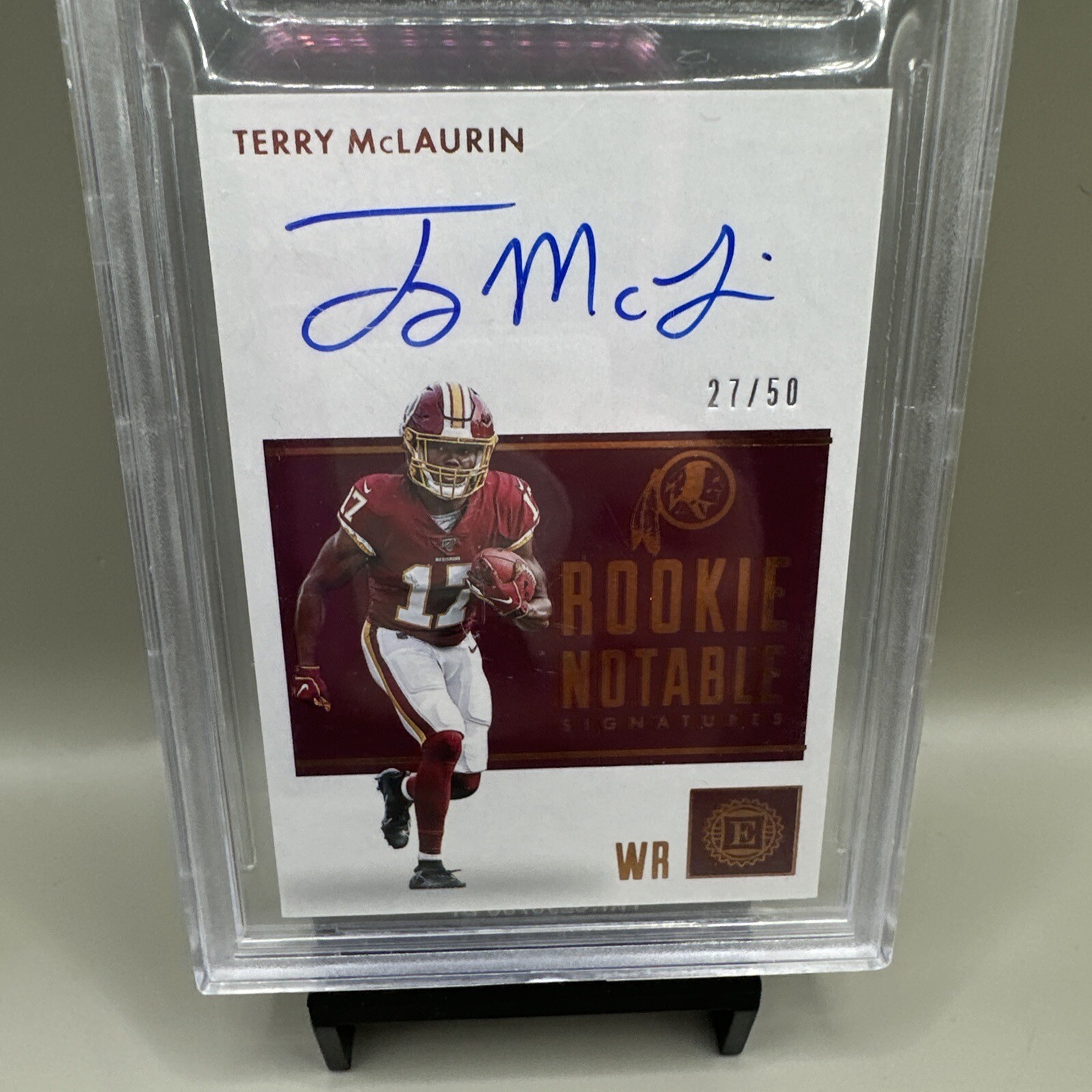 2019 Panini Encased - Rookie Notable Signatures #RNS-38 Terry McLaurin ...