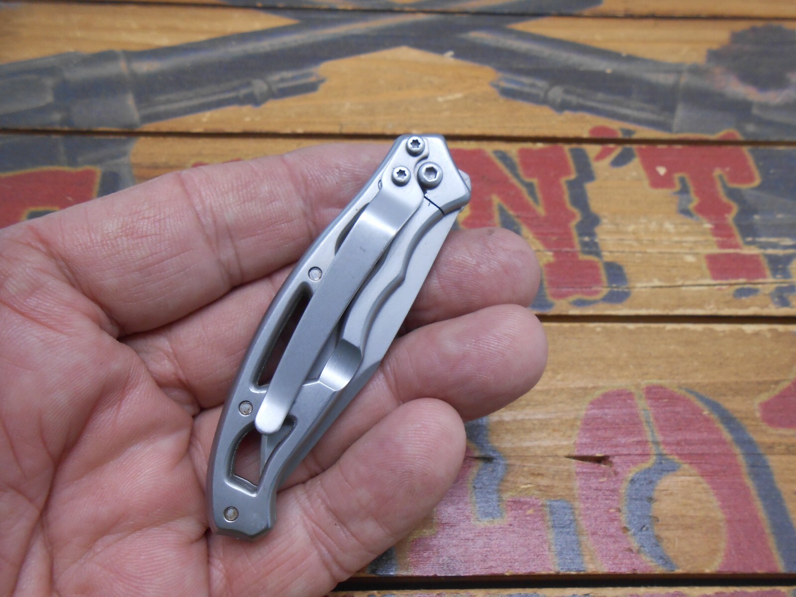 Gerber Mini Paraframe Knife Frame Lock Plain Edge Blade | eBay