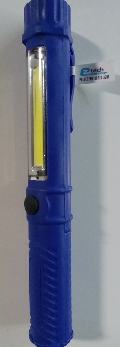 COB LED Pocket Clip Pen Light Inspection Work Light Magnetic Flashlight ...
