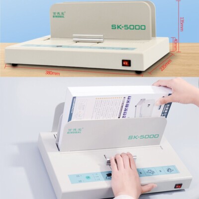 A3 A4 A5 A6 Automatic Hot Melt Binding Machine Thermal Glue Book Binder ...