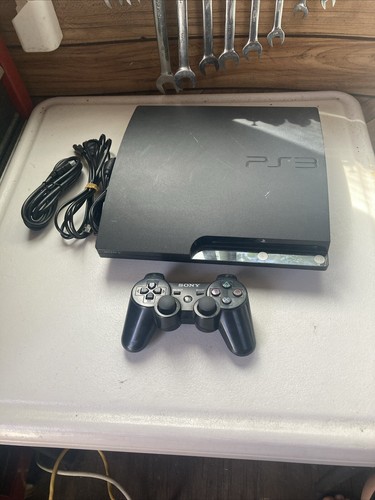 Sony PlayStation 3 PS3 Slim Console CECH-2001A 120GB w/ Controller ...