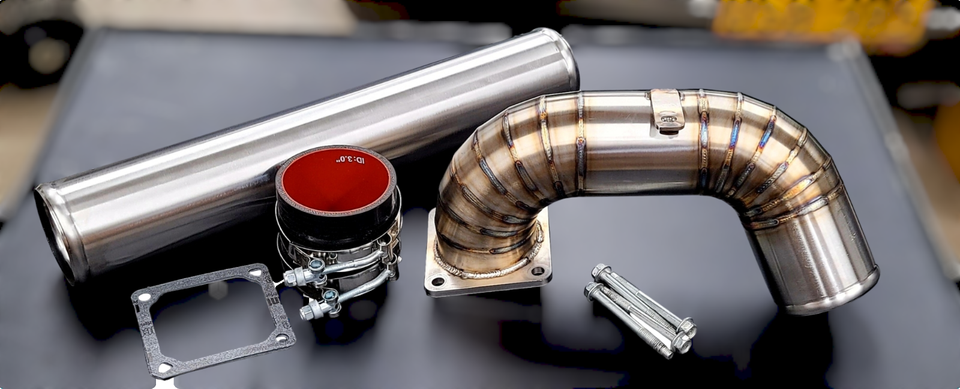 Intake horn W/ cold side piping kit for 5.9L 24V Cummins Engines in ...