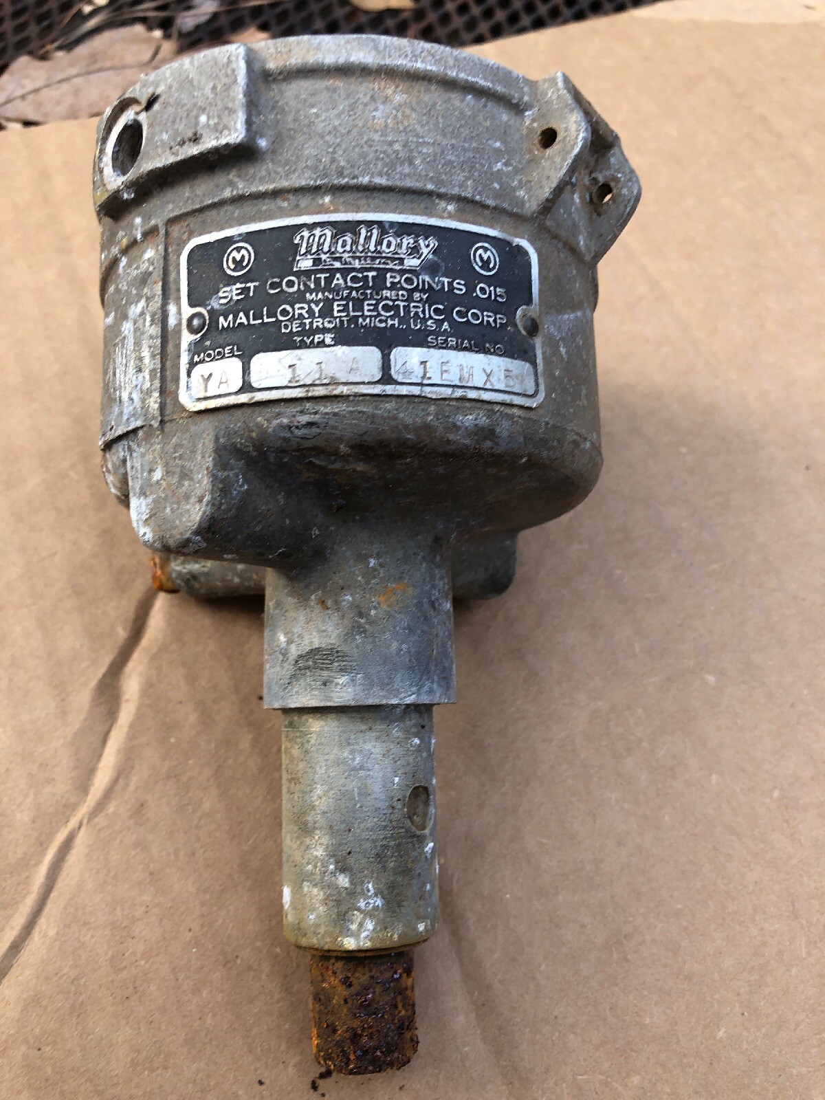 1928 1929 1930 1931 Model A Ford Mallory Distributor B 4 Cylinder 29 30 ...