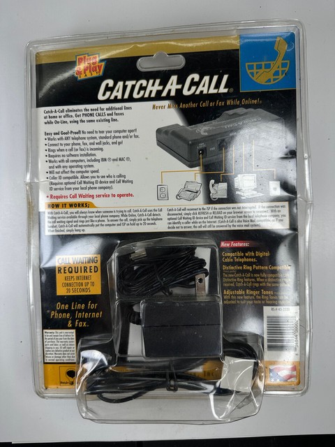 Catch-A-Call Telephone Line Sharing Device for Phone Fax and Internet ...