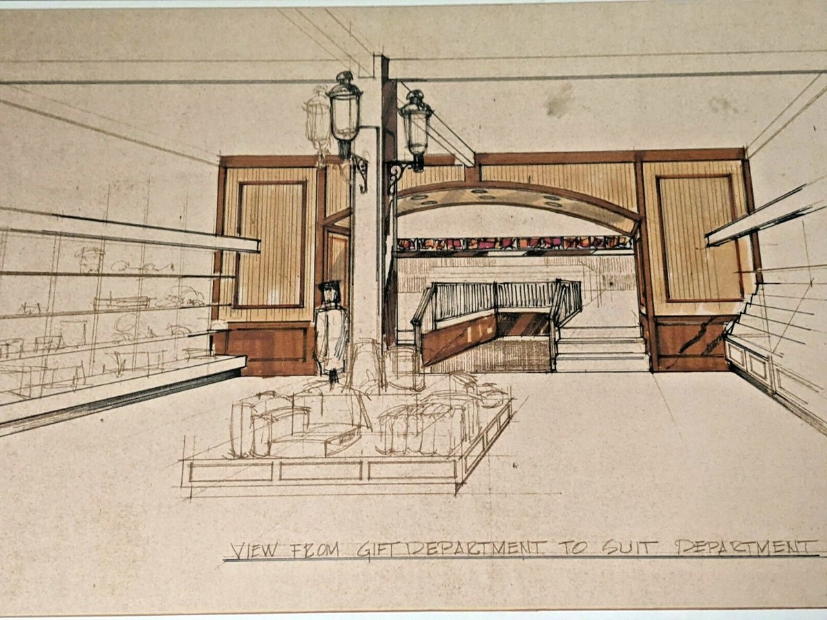 Department Store Interior Sketch