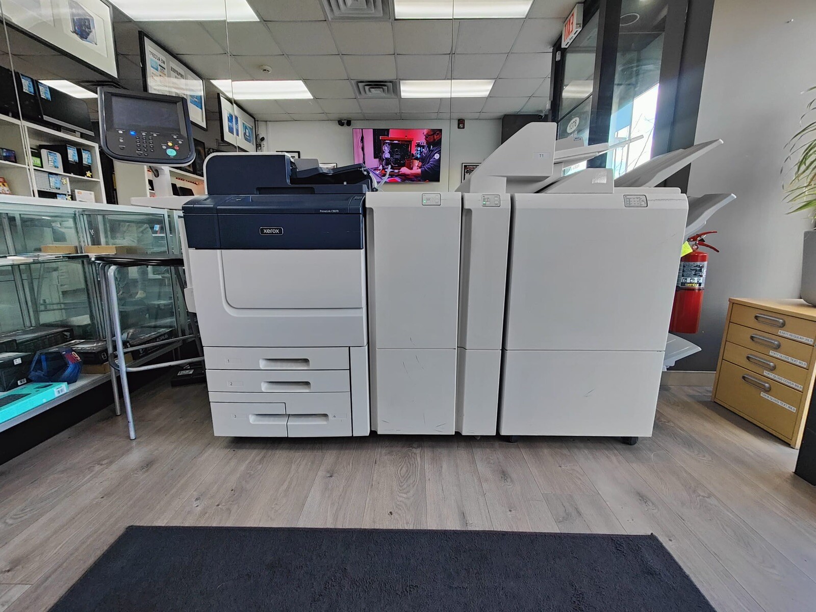 Xerox PrimeLink C9070 75PPM Color Printer Copier Scan Finisher Fiery ...