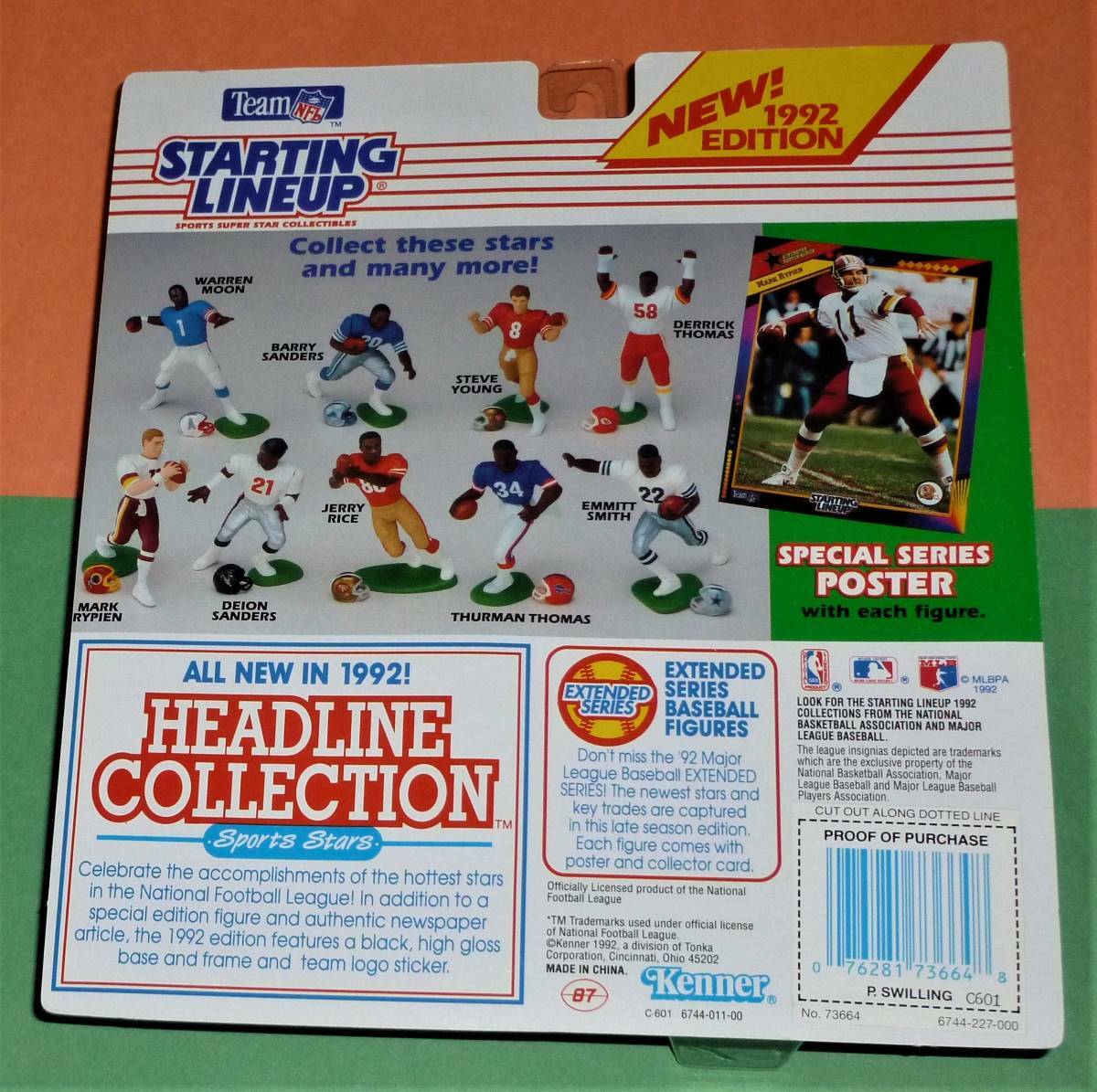 Team NFL Starting Lineup Kenner Pat Swilling Sports Super Star ...