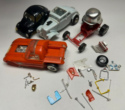 Monogram, AMT 1:25 Scale Red Baron, Willys, Bug 4pc Set Vintage Built ...