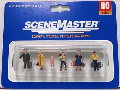 HO Scale Walthers SceneMaster 949-6040 Passengers Ready to Board Figure ...