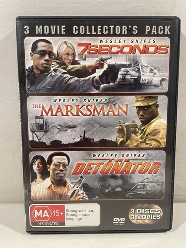 7 Seconds / The Marksman / The Detonator (DVD, 3-Disc) PAL Region 4 LNC ...