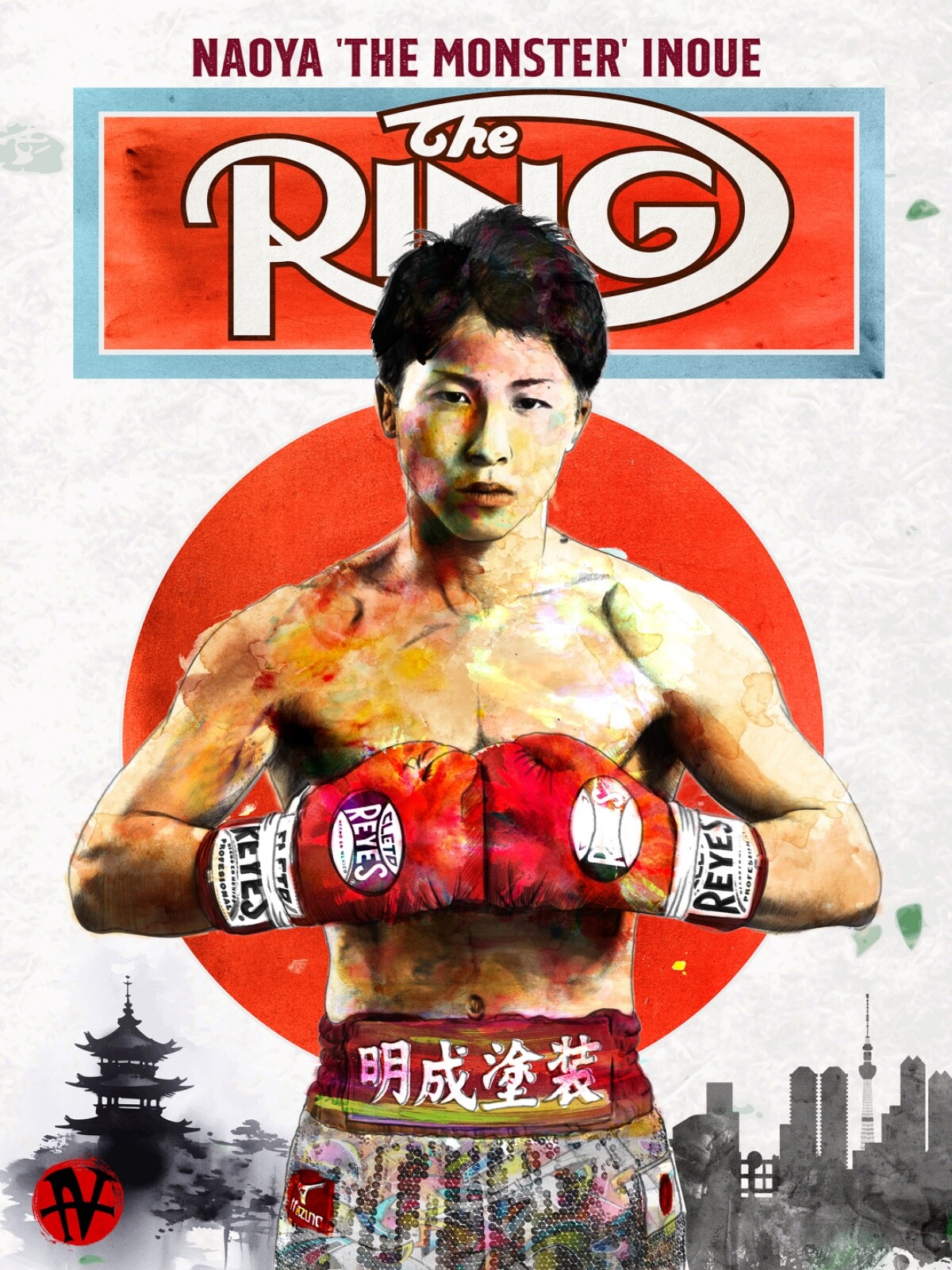 Boxing Naoya Inoue Original Art Ring Magazine Artist John Rivoli Japan ...