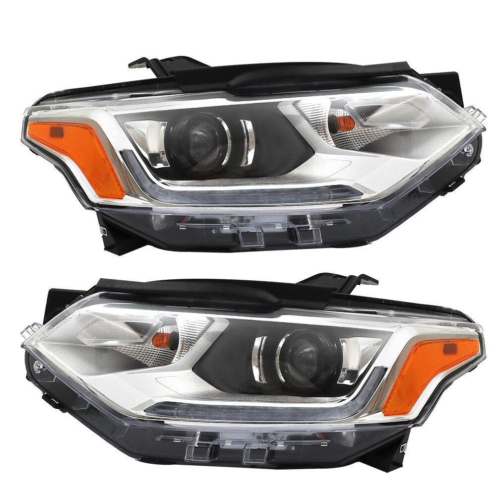 LH+RH For 2018-20 Chevy Traverse LED DRL Headlights Headlamp HID/Xenon ...