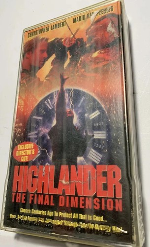 Highlander The Final Dimension VHS Mario Van Peebles Directors Cut ...