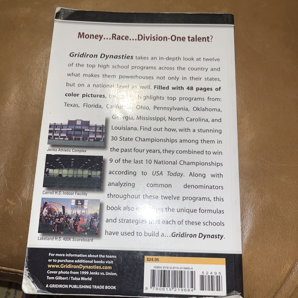 GRIDIRON DYNASTIES: AN INSIDE LOOK AT 12 OF TOP HIGH By Gavin Kralik | eBay