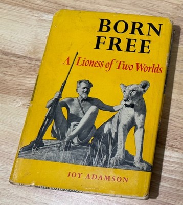 Born Free A Lioness of Two Worlds by Joy Adamson with Signed Card ...