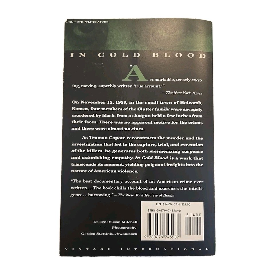 In Cold Blood - Paperback By Truman Capote - VERY GOOD 9780679745587| eBay