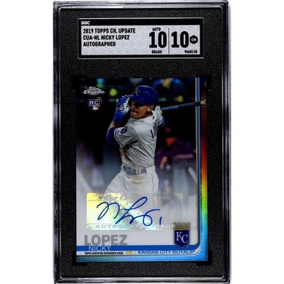 2019 Topps Chrome Update Nicky Lopez* RC Auto Refractor Card #CUA-NL ...