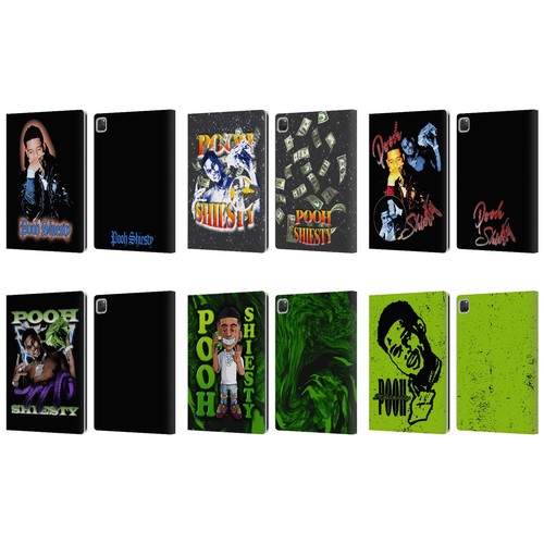 OFFICIAL POOH SHIESTY GRAPHICS LEATHER BOOK WALLET CASE COVER FOR APPLE ...