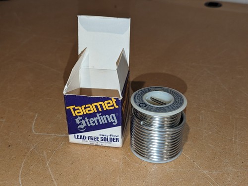 Vintage NOS Taramet Sterling Lead Free Silver Bearing Wire Solder 1lb ...