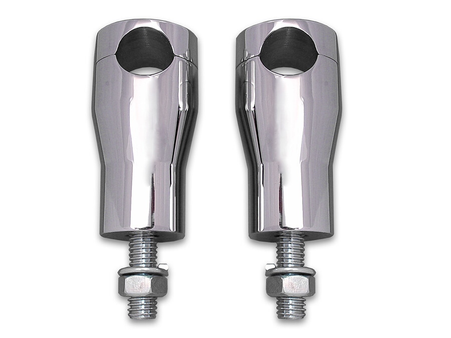 CHROME STEEL 3" TAPERED RISERS FOR HARLEY TWINS FL FX XL 728044680100| eBay