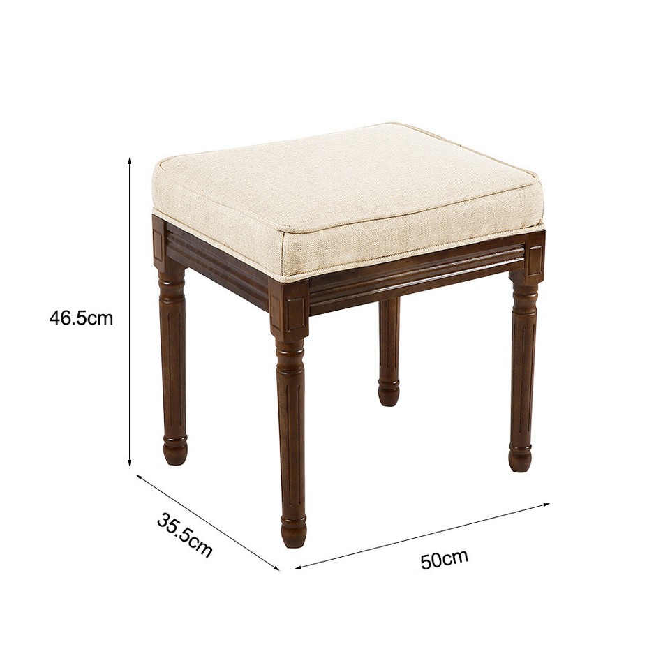 Velvet/Fabric Dressing Table Chair Vanity Stool Piano Stool Dining ...