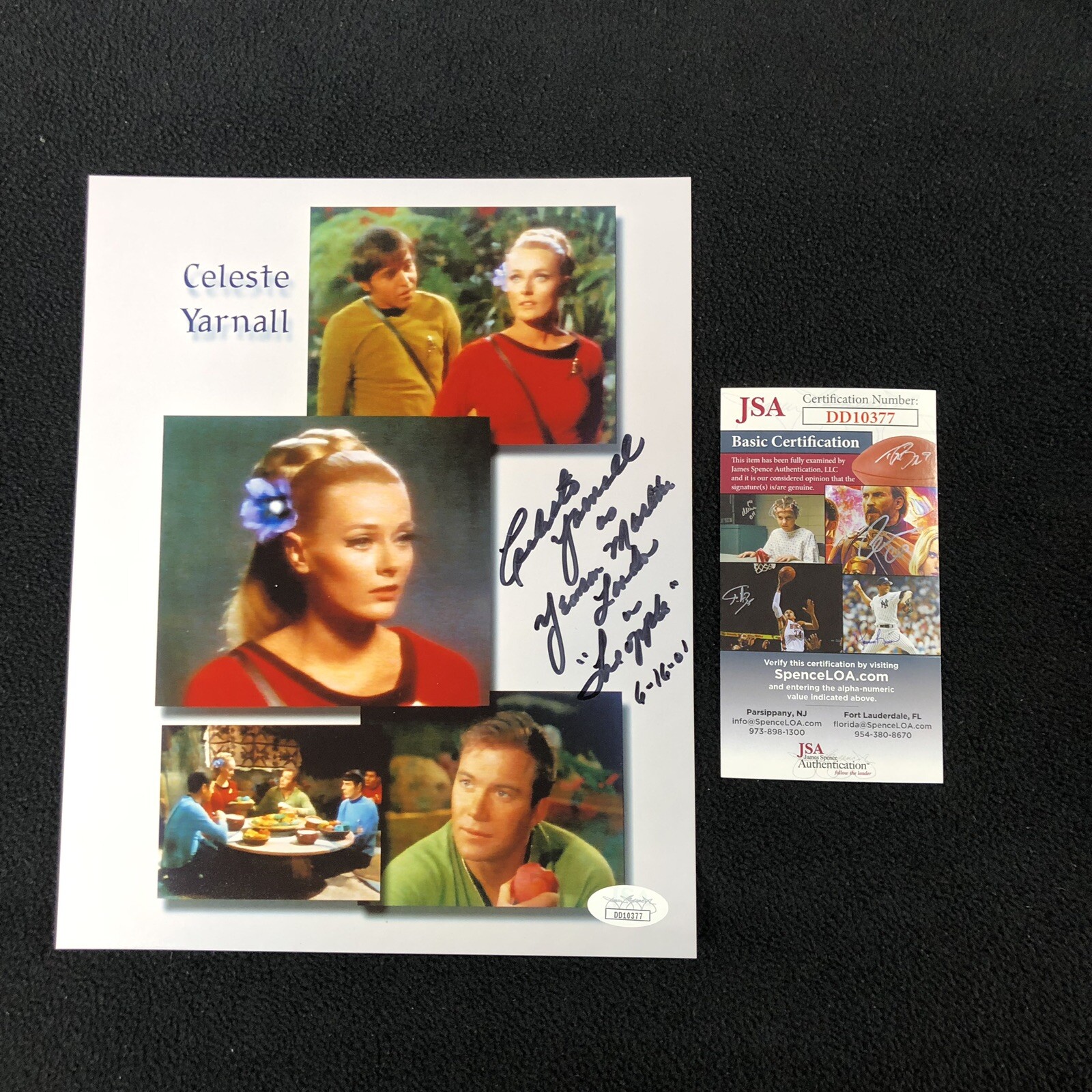 Celeste Yarnall Signed Star Trek Yeoman Martha Landon Apple 8x10 Photo ...