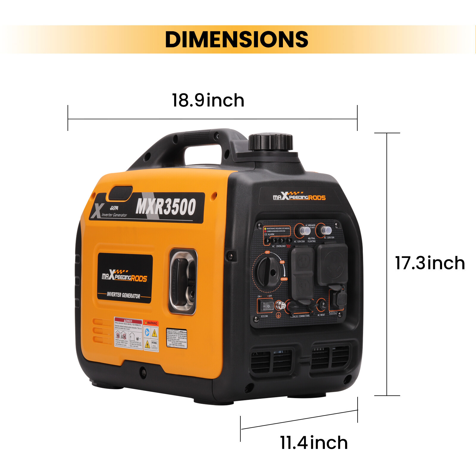 3500 5500 Watt inverter Generator Generators Portable Quiet 3KW for ...