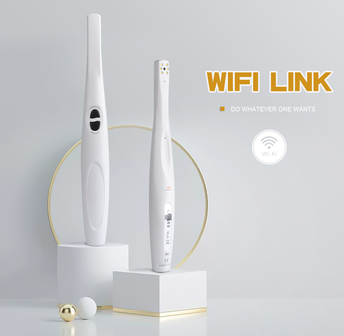 MLG Dental Wifi Wireless Intraoral Camera CF-682 Built-in 6 LED 8.0 ...