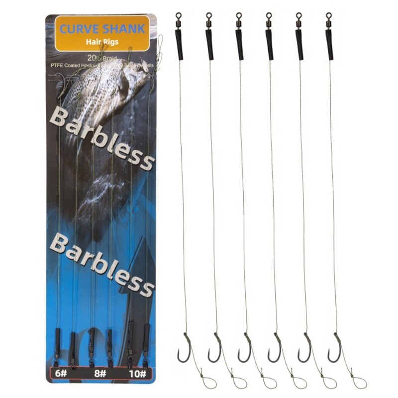 Carp Fishing Hair Rigs Curved Barb Carp Hook Fishing Hair Rig Carp ...