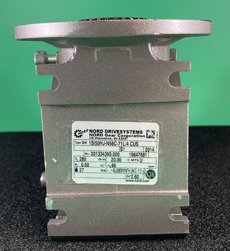 NORD-DRIVE (SK 1Sl50HJ-N56C-71L/4 CUS) 20:1 RATIO. | eBay