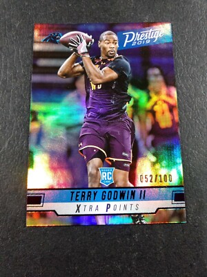 TERRY GOODWIN II 2019 Prestige RC #231 Xtra Points Purple SP 052/100 ...