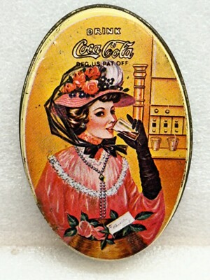 Vintage Coca Cola Pill Box Sewing Kit Collector Item, With Partial ...