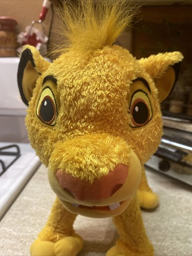 DISNEY LION KING MY SINGING SIMBA TOY HASBRO 2002 VINTAGE PLUSH DOLL ...