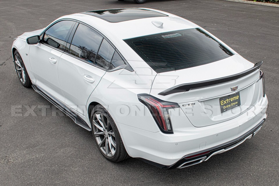 For 20-Up Cadillac CT5 | CT5-V Blackwing Style CARBON FIBER Rear Wing ...