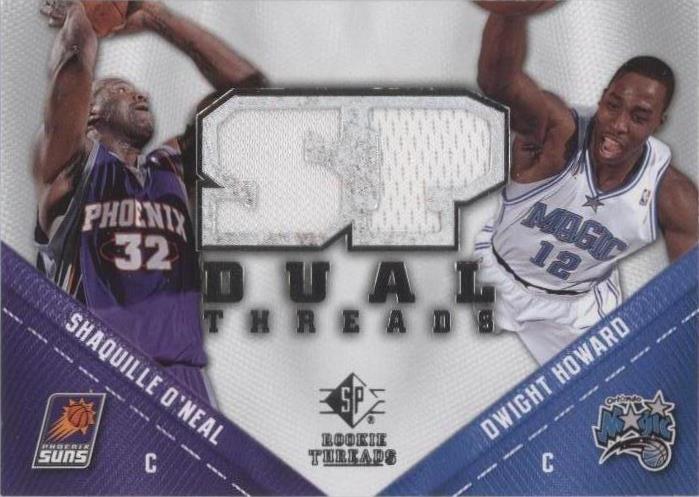 2008-09 SP Rookie Threads - Sp Threads Dual Shaquille O'Neal, Dwight ...