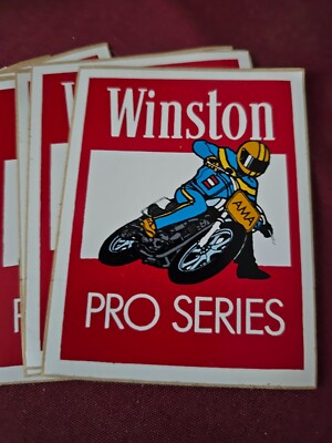Vintage Winston Pro Series AMA original NOS Vinyl Stickers | eBay