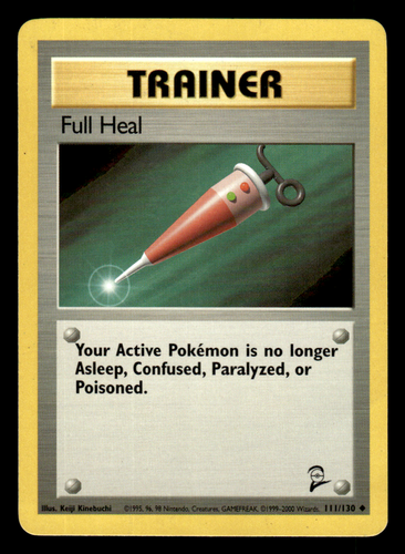Full Heal Base Set 2 NM 111/130 Pokemon Card | eBay