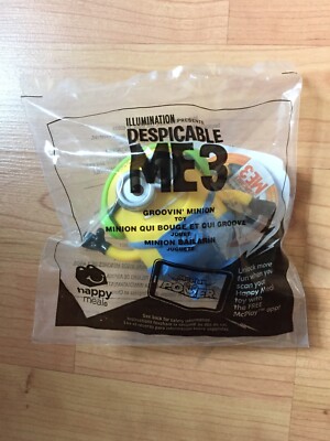 2017 MCDONALD'S DESPICABLE ME 3 HAPPY MEAL TOY #3 - GROOVIN' MINION ...