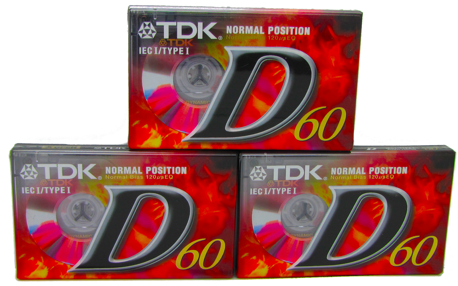 TDK D60 IEC I/TYPE 1 Blank Audio Media Recording Cassette Tapes New ...
