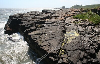 Photo 6x4 Rock Platform Collieston/NK0328 The maps mark the rocks ...