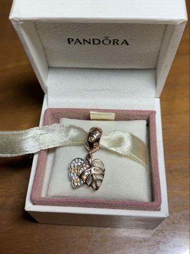 Pandora Orange Clear Cz Leaves Dangle Charm | eBay