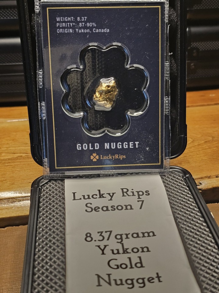 Rare Yukon Gold Nugget Lucky Rips Series 7 Charm Chase 8.37 Gold Nugget ...
