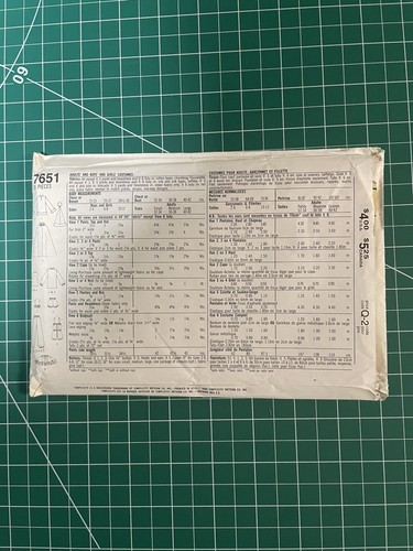 Simplicity Sew Pattern 7651 Dress Up Theatre Costumes Sz 2-4 Kids ...